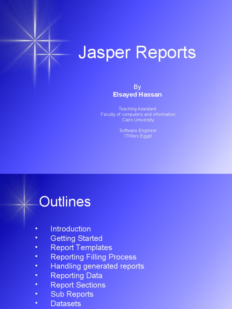 Jasper Reports Session | PDF | Databases | Java (Programming Language)