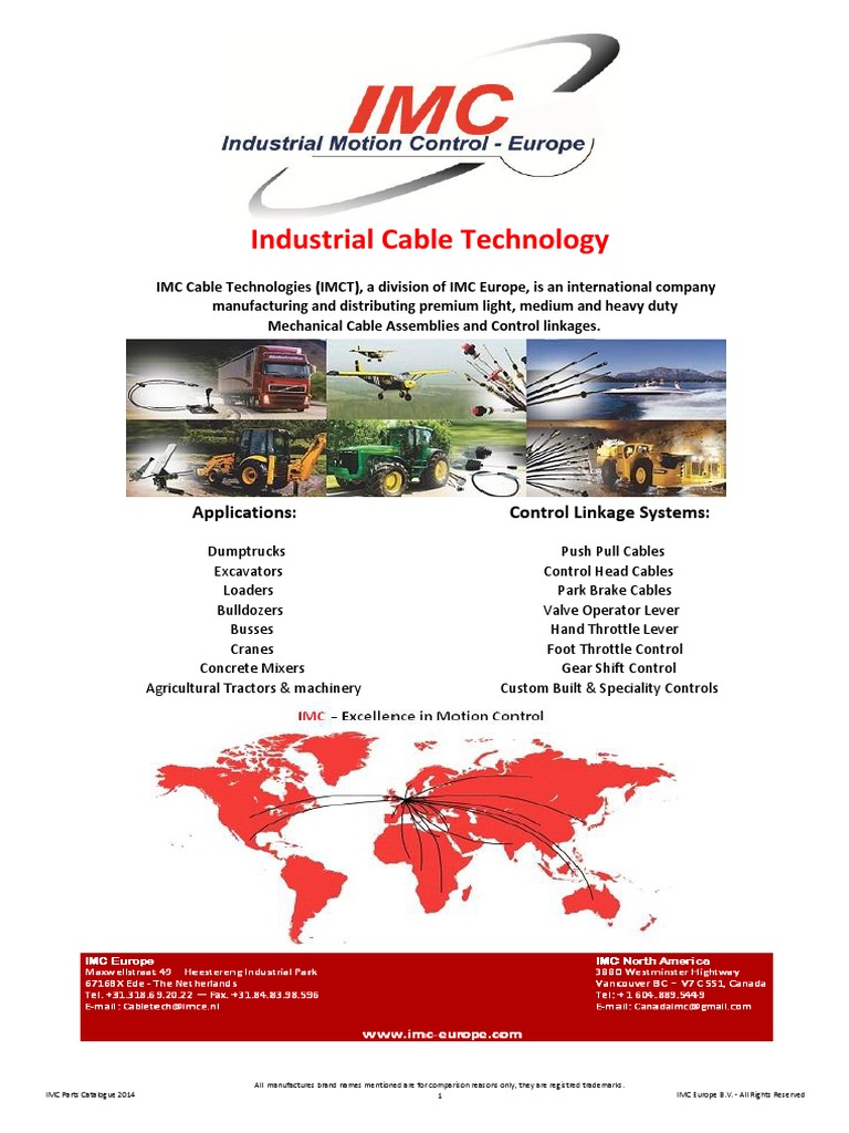 IMC Cable Assemblies Overview | PDF | Transmission (Mechanics) | Machines