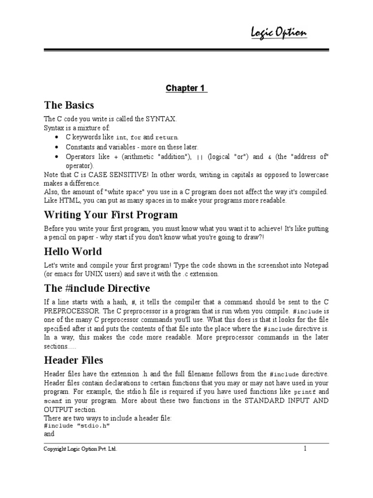 Chapter 1 New Pdf C Sharp Programming Language Computer Programming