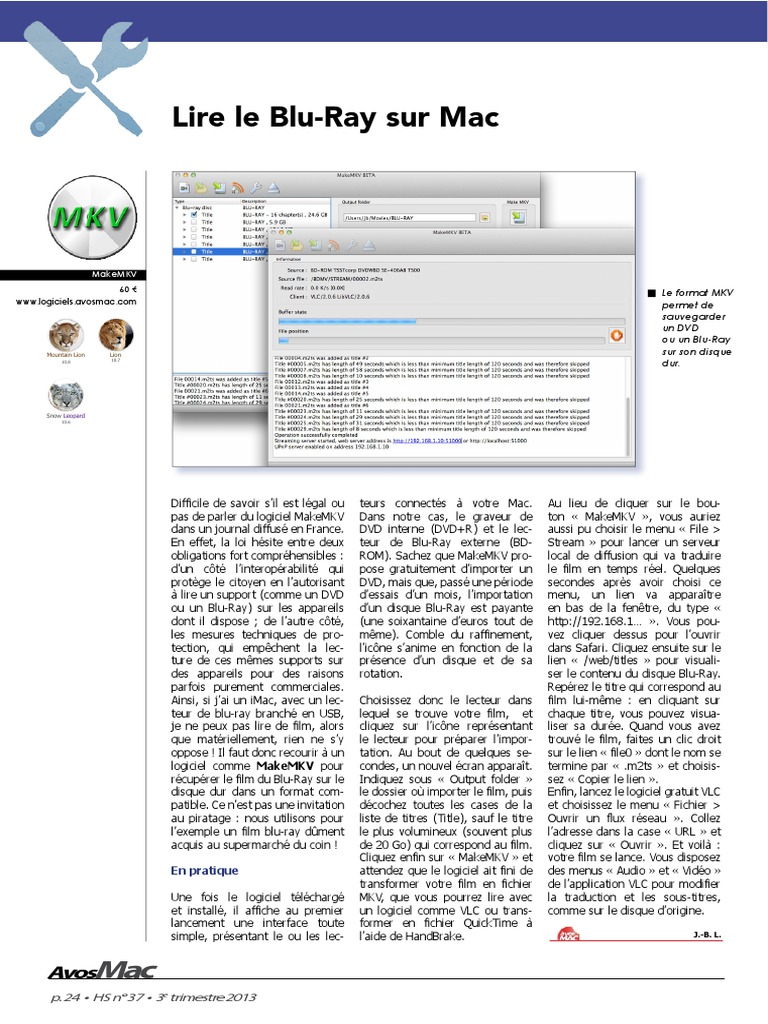 Tuto MakeMKV Blu-Ray | PDF | Blu-ray | DVD