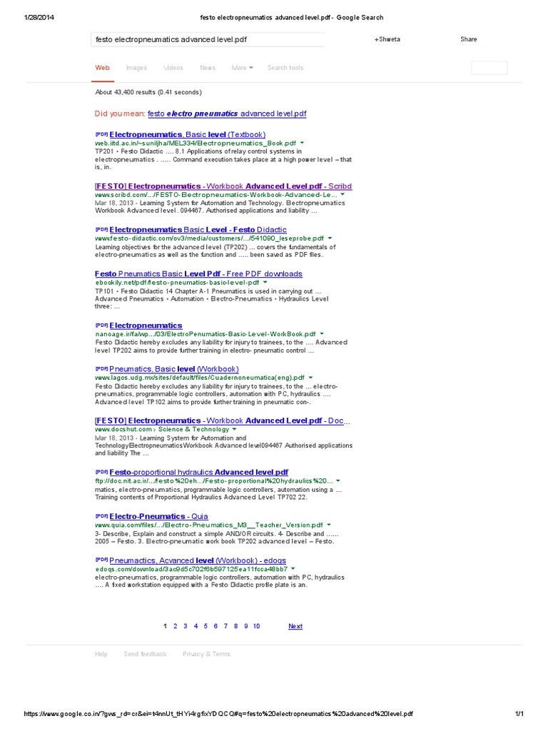 Festo Electropneumatics Workbook Guide | PDF | Portable Document Format | Automation