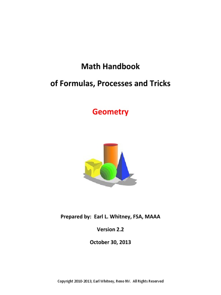 Handbook of Geometry | PDF | Triangle | Rectangle
