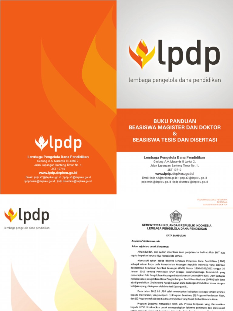 Buku Panduan LPDP | PDF