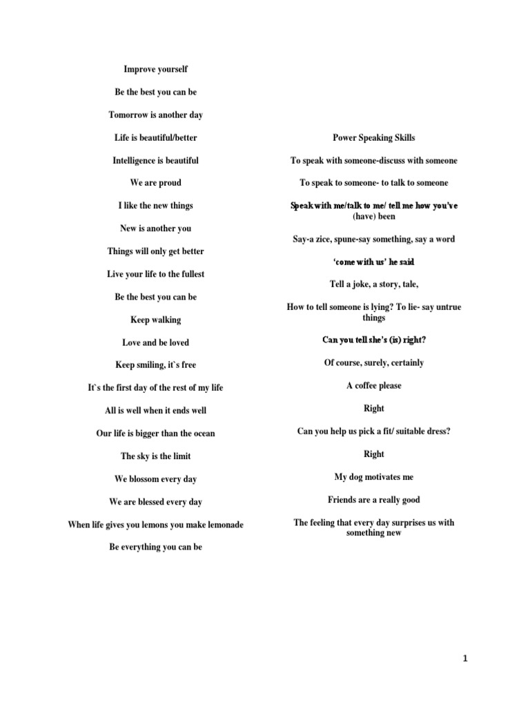 Power Speaking Skills | PDF | Attention | Conversation