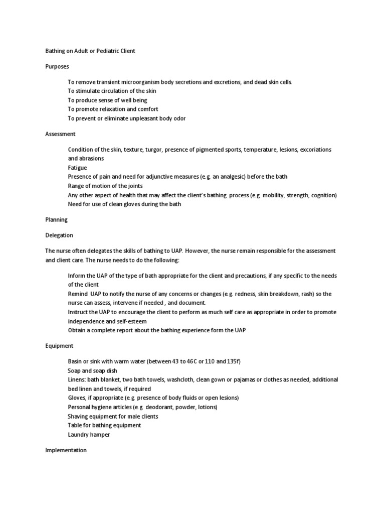 Bathing on Adult or Pediatric Client | Oral Hygiene | Toothbrush