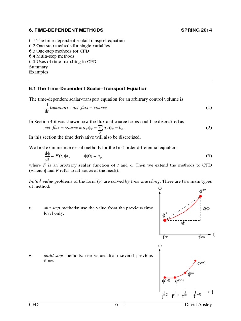 Time-Dependent Methods | PDF | Computational Fluid Dynamics | Finite ...
