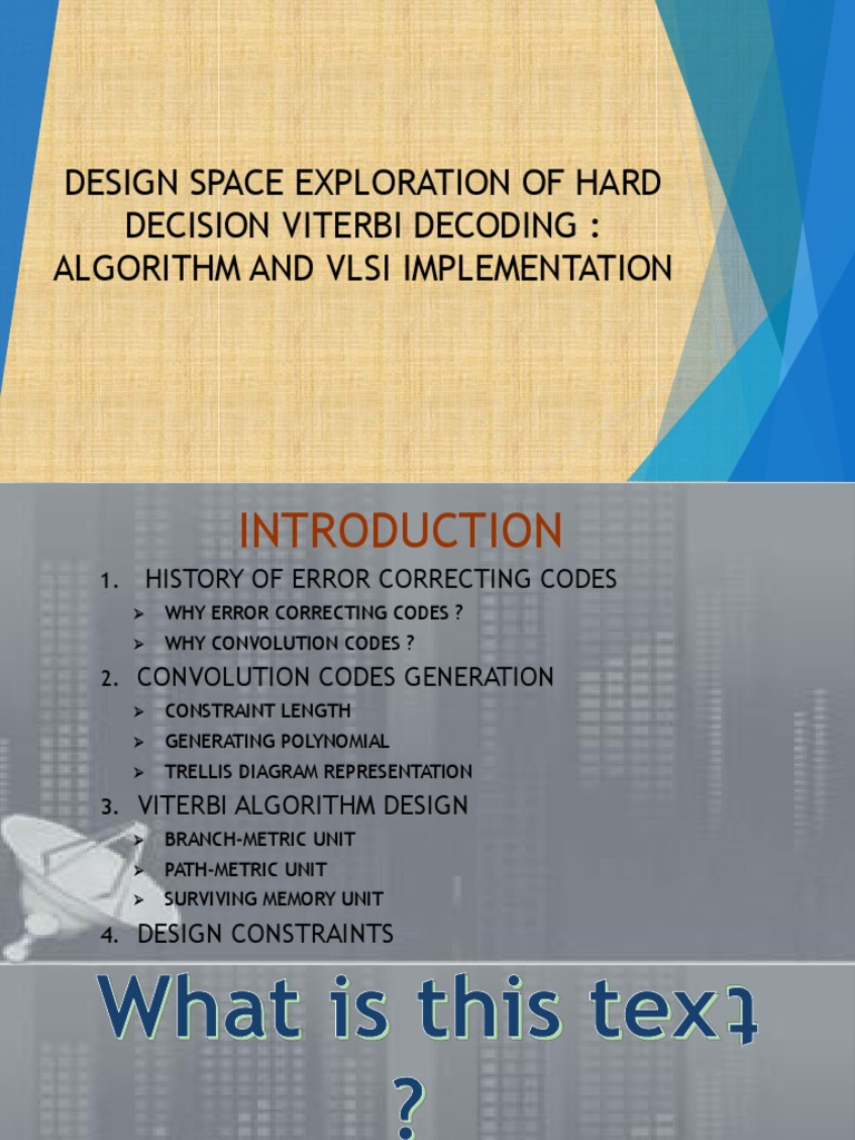 Viterbi Algorithm | PDF | Forward Error Correction | Error Detection And Correction