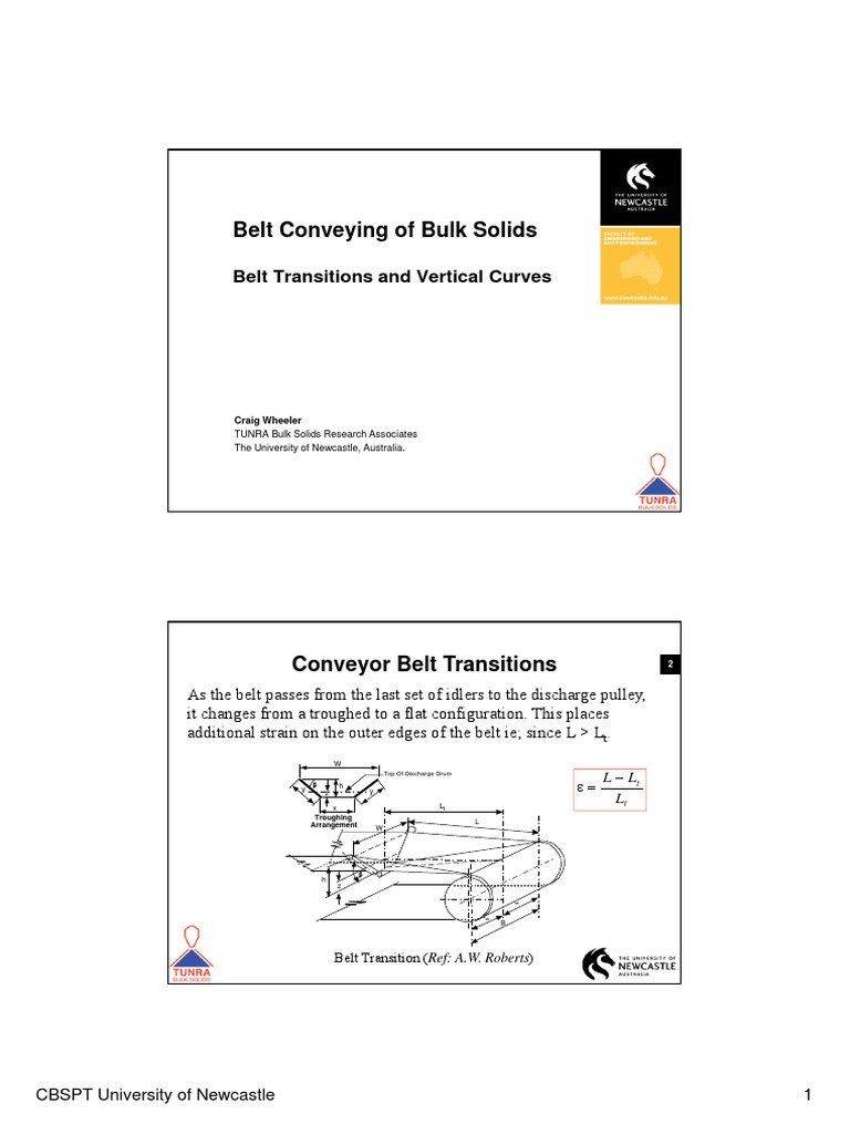 Lecture 4 - Belt Conveying - Trans Curves | PDF | Belt (Mechanical ...