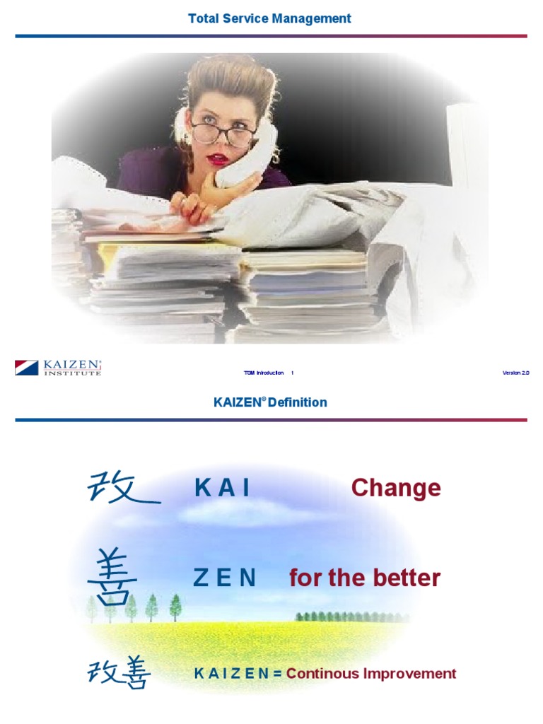 Kaizen - TSM Introduction | PDF | Innovation | Economies