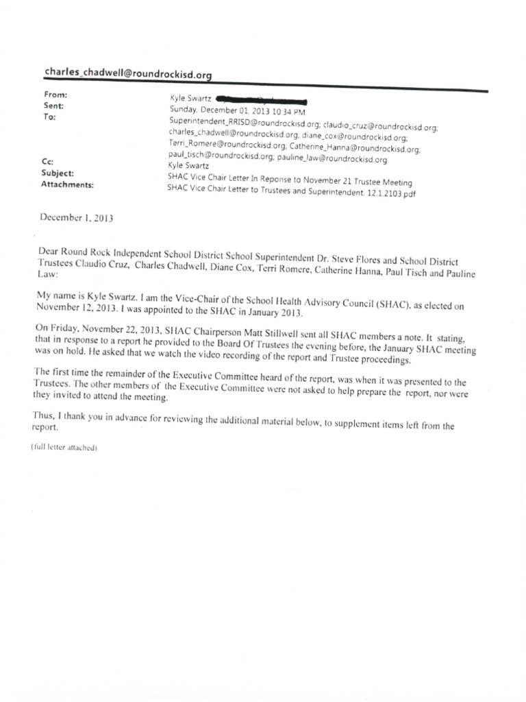 Redacted Documents- Released by RRISD -L | Committee | Sex Education