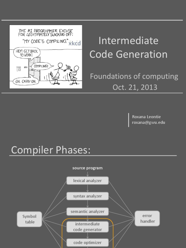 Intermediate Code Generation Pdf String Computer Science Assembly Language
