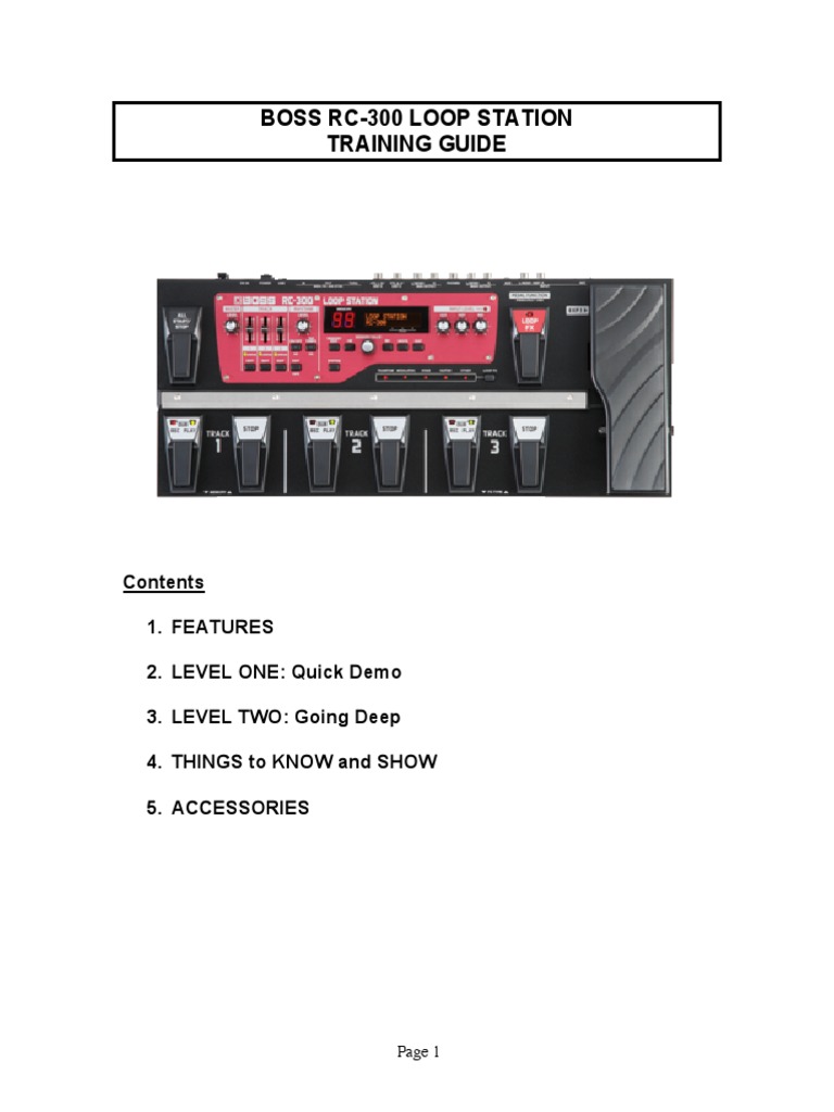 Rc 300 Training Guide Pdf Synchronization Parameter Computer