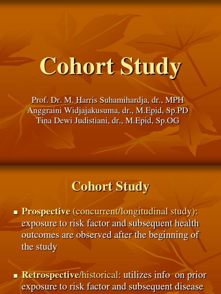 Cohort Study | Download Free PDF | Cohort Study | Medicine