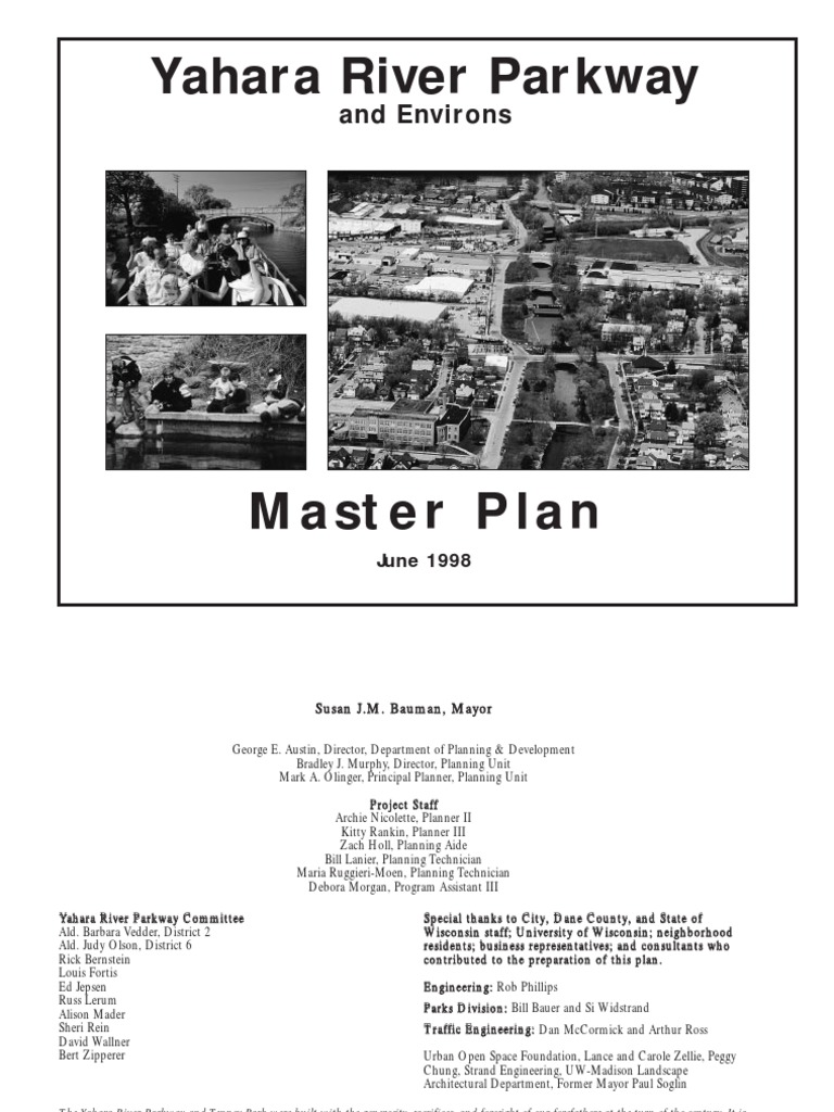 Yahara River Parkway Master Plan June 1998 | PDF | Parkway | Madison