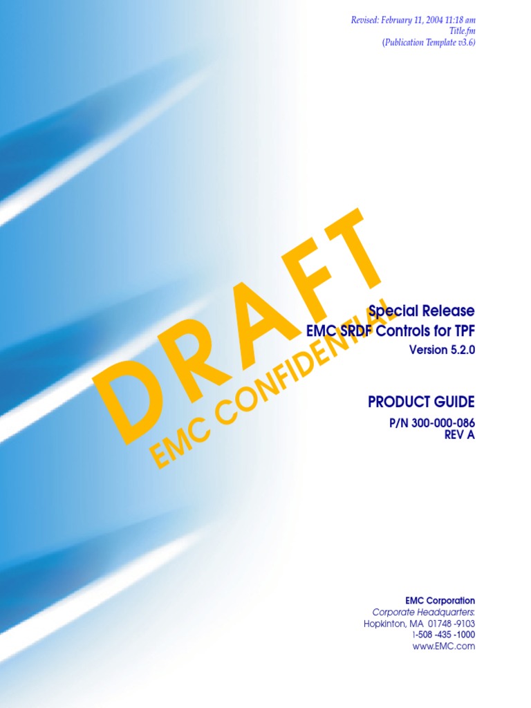 SRDF Controls For TPF | PDF | Command Line Interface | File Transfer ...