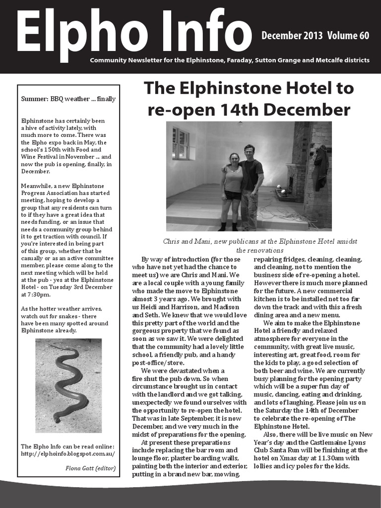 Elpho Info, Vol. 60, December 2013 | PDF | Pine | Computing And ...