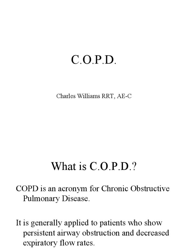 COPD | PDF | Chronic Obstructive Pulmonary Disease | Bronchitis