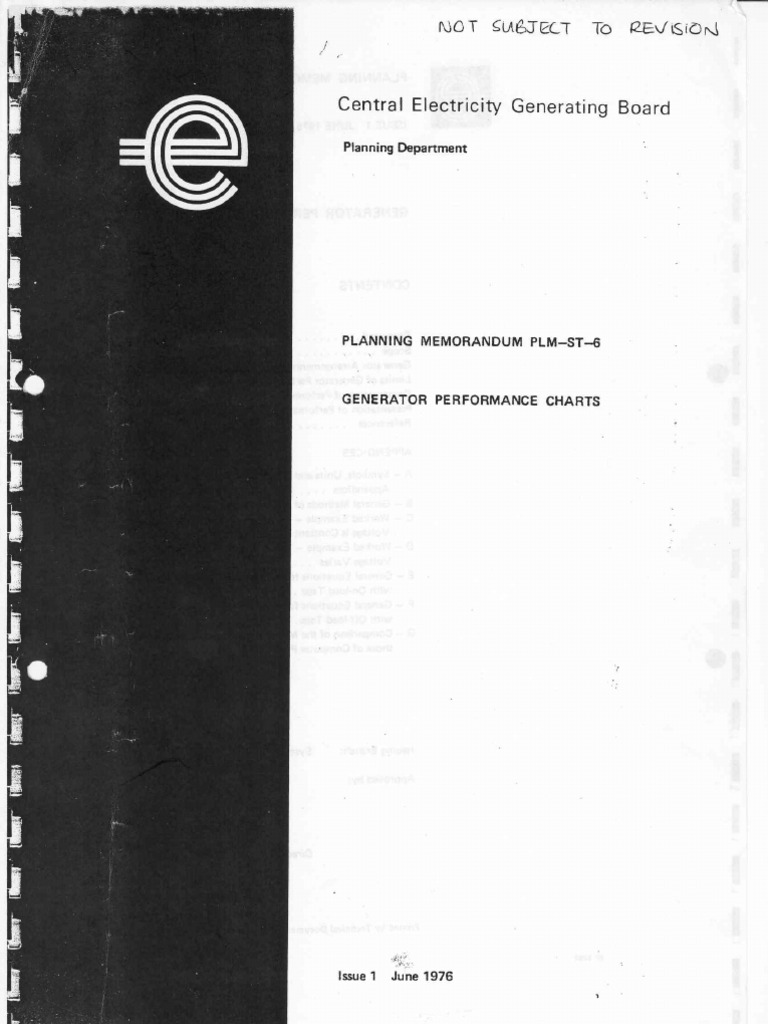 CEGB Generator Performance Chart - Pages 1 To 31 | PDF
