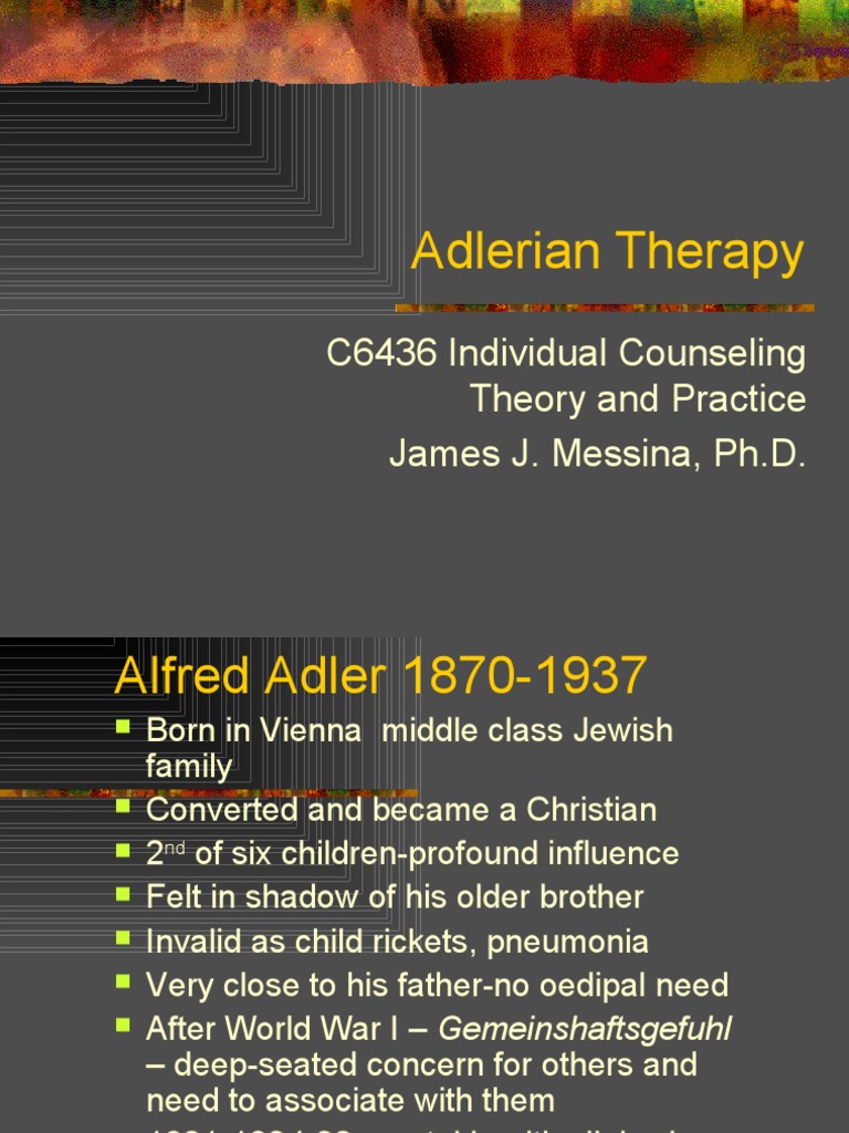 Adlerian Therapy | Psychotherapy | Metaphysics Of Mind