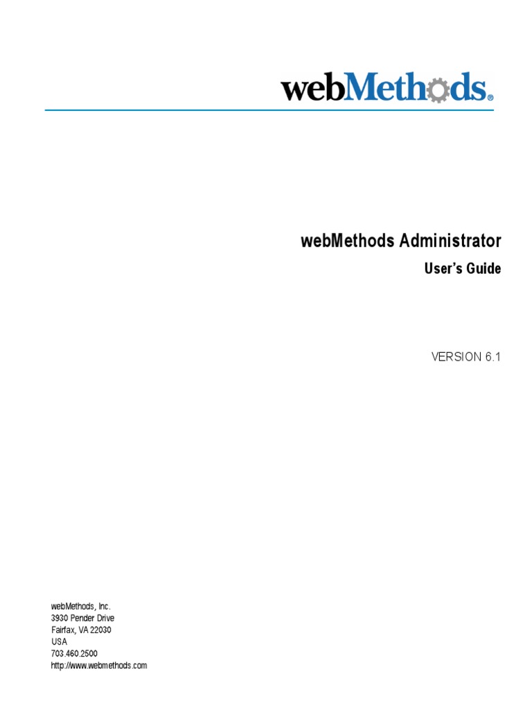 Webmethods Administrator: User'S Guide | PDF | Password | Hypertext ...