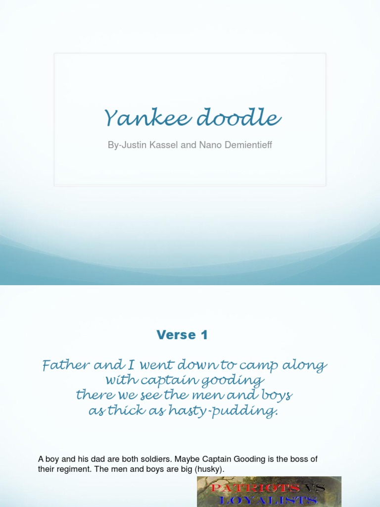 Analysis of "Yankee Doodle" Song | PDF | Art