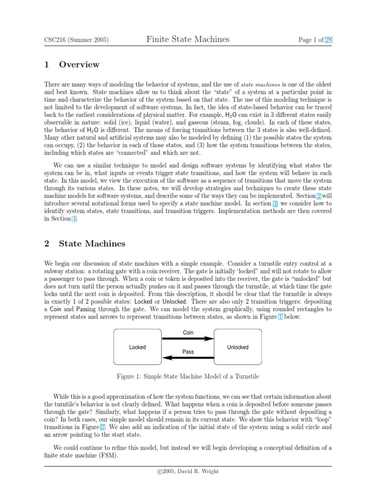 Finite State Machines | Download Free PDF | Method (Computer ...