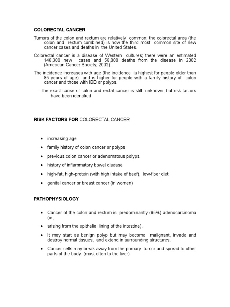 Colorectal Cancer | PDF | Colorectal Cancer | Cancer
