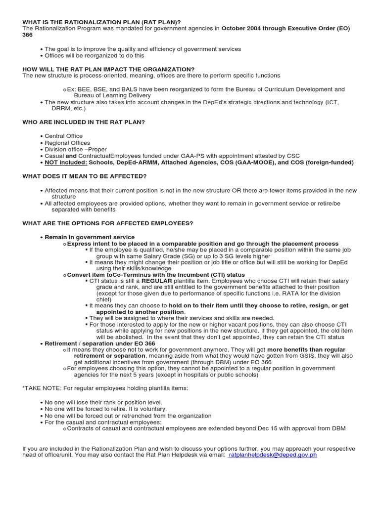 What Is The Rationalization Plan | PDF | Behavior Modification | Learning