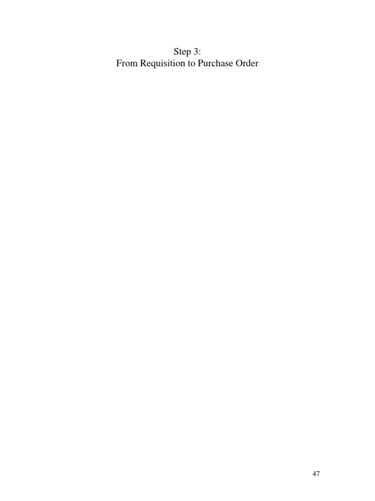From Requisition To Purchase Order | PDF | Accounts Payable | Request For Proposal