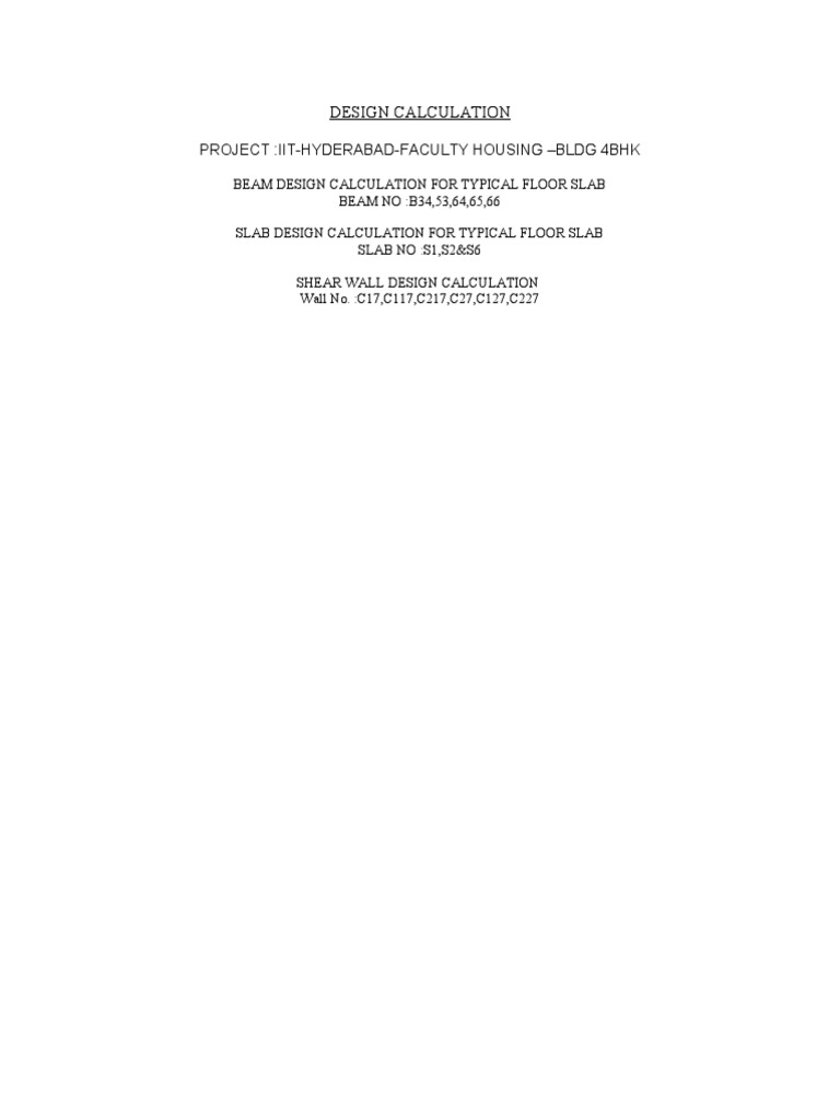 Beam Design Calculation | PDF | Column | Strength Of Materials