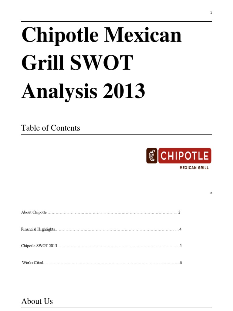 Chipotle 2013 Organizational Analysis | Chipotle Mexican Grill | Fast Food