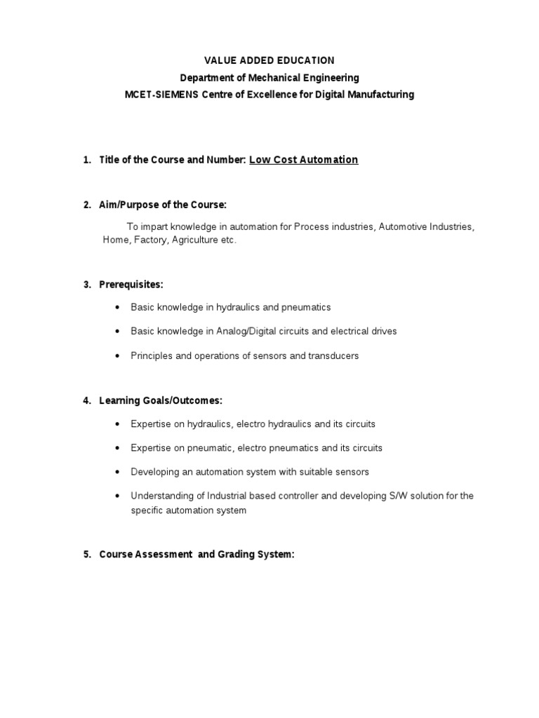 Low Cost Automation | PDF | Pneumatics | Automation