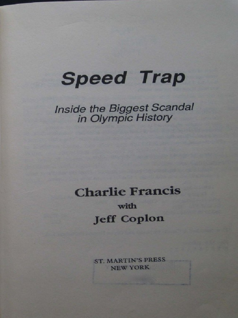 Charlie Francis Speed Trap | PDF
