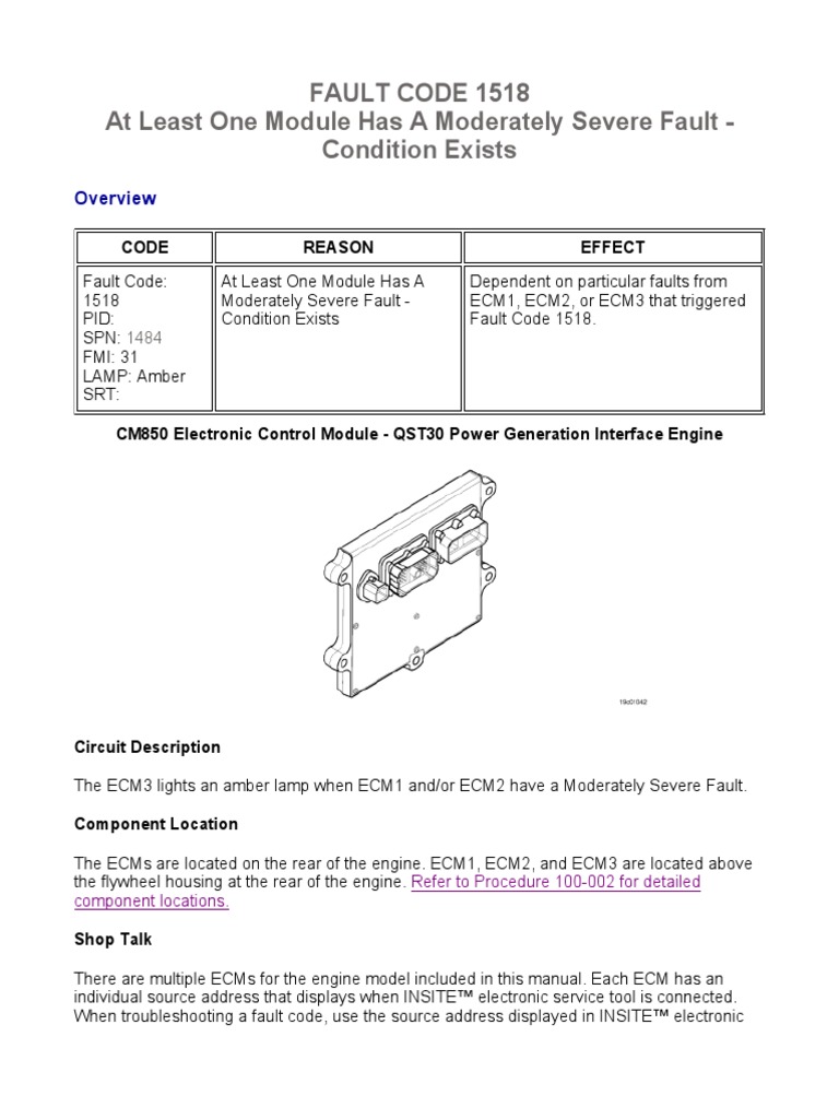 SPN 1484 | PDF | Troubleshooting | Systems Engineering