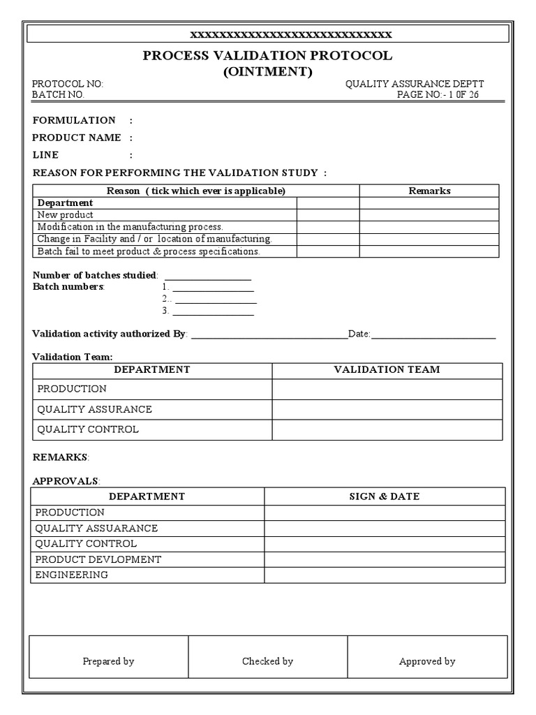 Ointment Process Validation-Original | PDF | Verification And Validation | Quality Assurance
