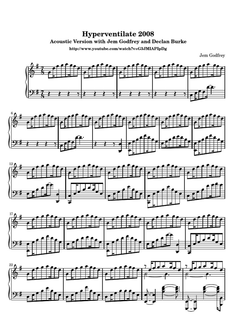 Hyperventilate (Sheet Music) by Frost | PDF