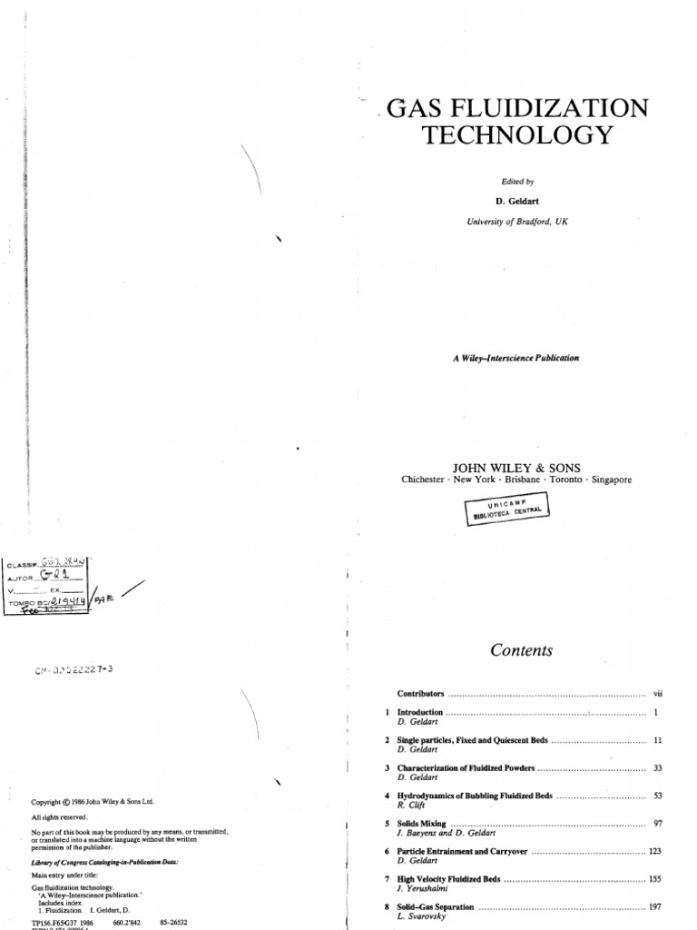 Gas Fluidization Technology | PDF | Fluidization | Gases