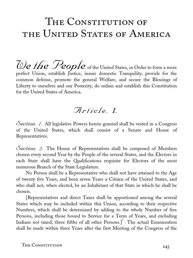 Overview of the U.S. Constitution | PDF