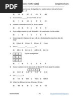 Grade 6 Mental Math Practice | PDF