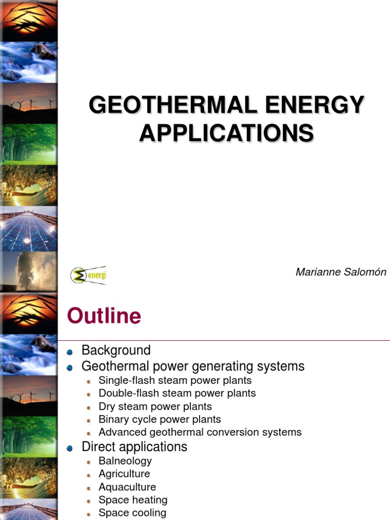 Geothermal Applications | Geothermal Energy | Renewable Energy
