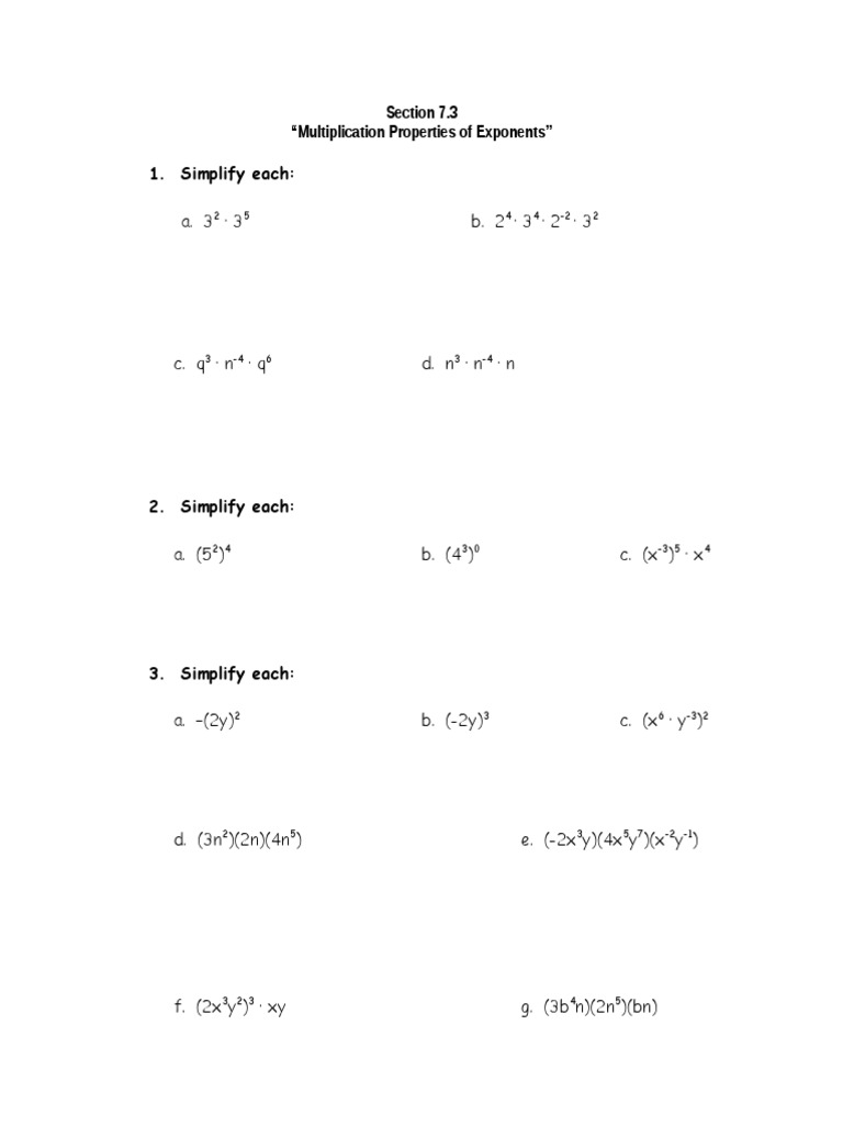 Section 7 3notes | PDF