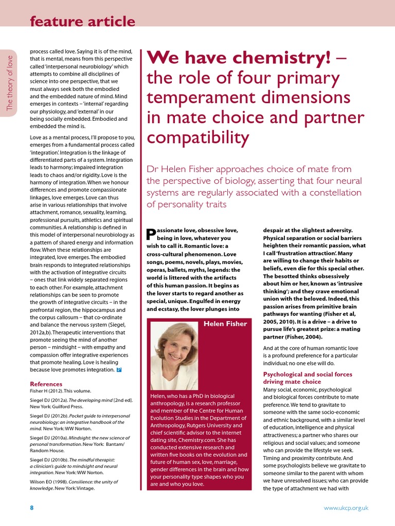 Article - We Have Chemistry | PDF | Empathy | Mind