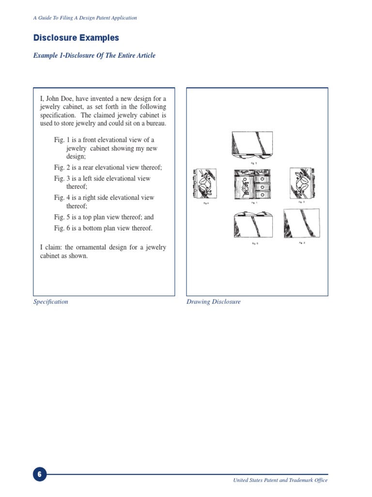 Disclosure Examples: Example 1-Disclosure of The Entire Article | PDF