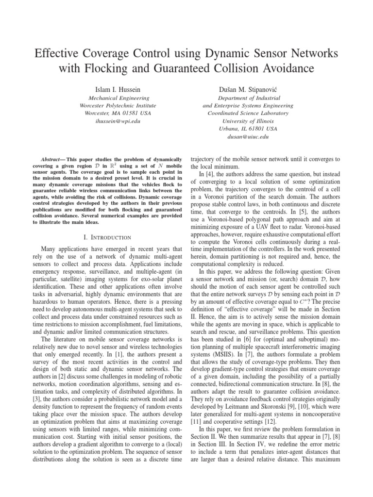 Effective Coverage Control Using Dynamic Sensor Networks With Flocking 4180