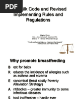 Revised Milk Code Regulations 2006 | PDF | Breastfeeding | Breast Milk