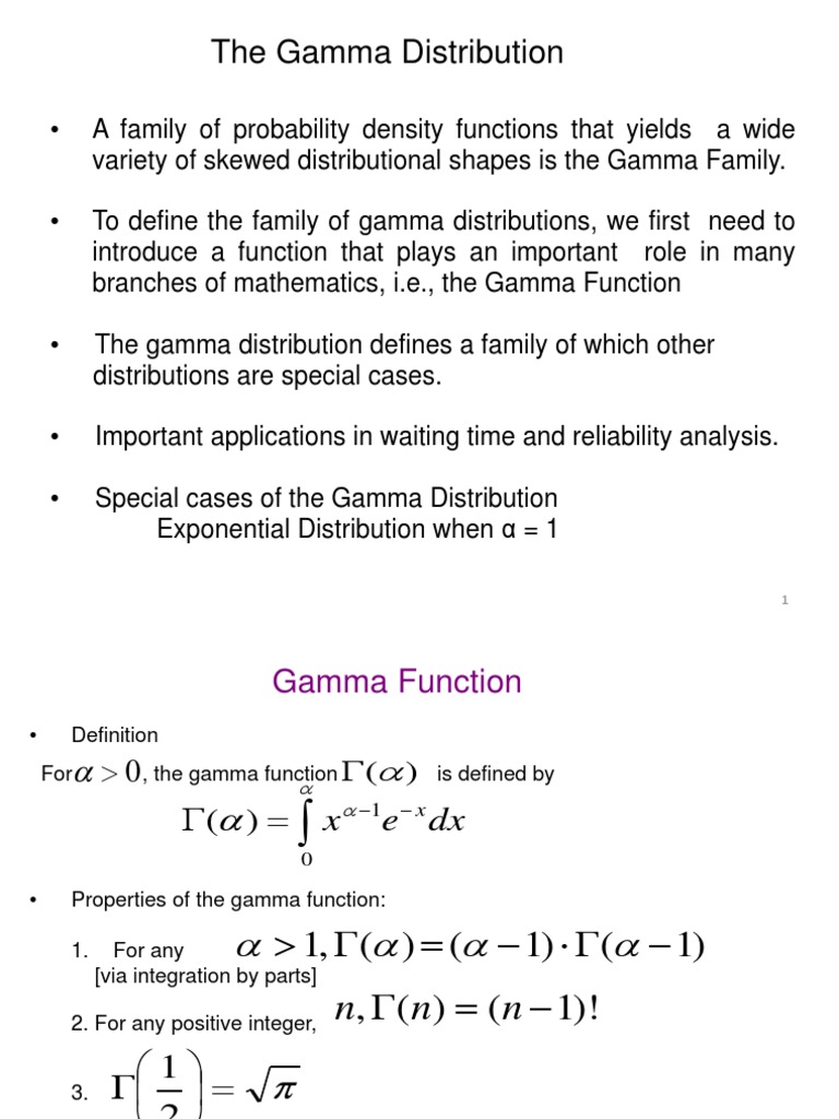 Gamma and Weibull | PDF | Probability | Statistical Analysis