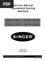 Singer M3220 Sewing Machine Instruction Manual | PDF | Sewing Machine ...