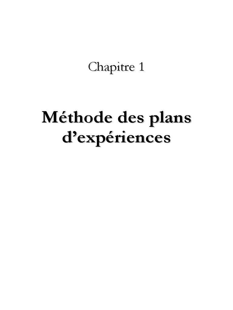 Chapitre 1 | PDF