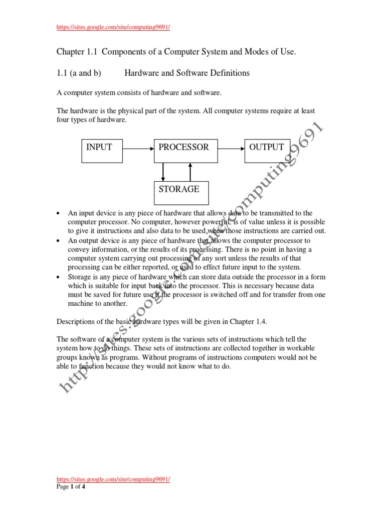 Understanding Computer Systems and Software | PDF | Operating System ...