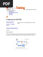 SAP SD Contract VA41 PDF | PDF | Stocks | Invoice